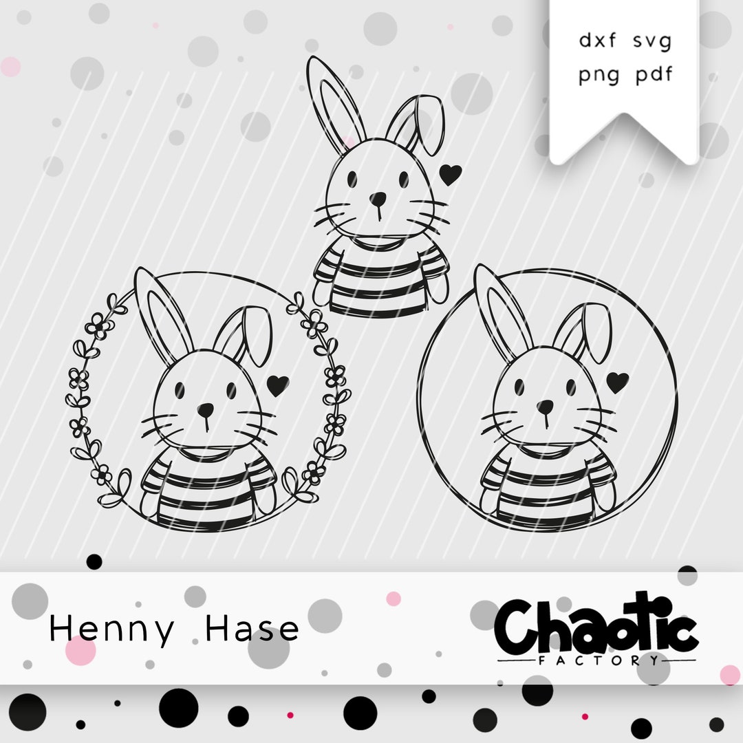 Plotter File, Henny Rabbit, Dxf, Png, Svg, Easter, Easter Bunny - Etsy