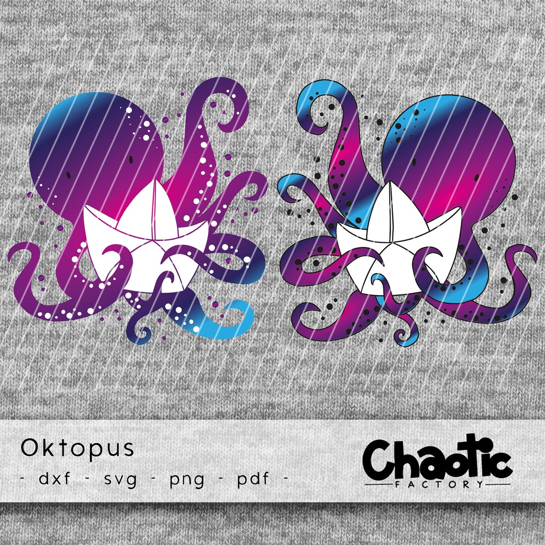 Plotter File, Octopus, Png, Svg, Dxf, Pdf, Paperboat, Maritime, Octopus - Etsy