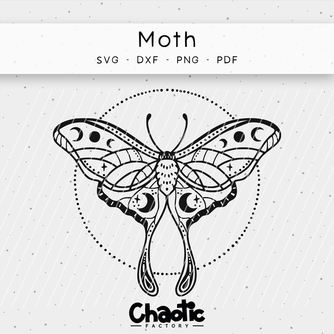 Plotter File, Moth, Dxf, Svg, Png, Pdf, Moth, Soul - Etsy UK