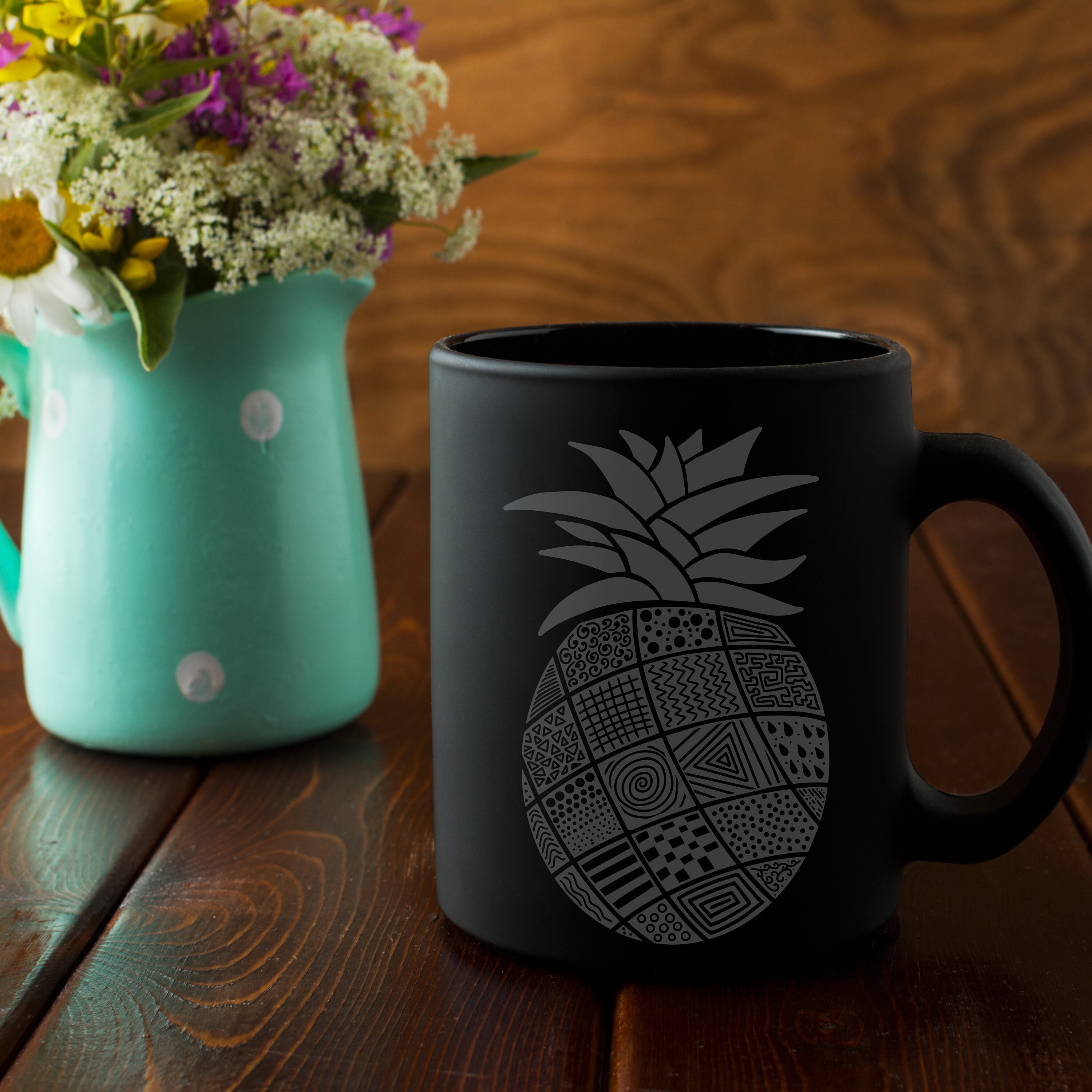 Plotterdatei Crazy Pineapple png svg dxf pdf Gemusterte - Etsy Portugal