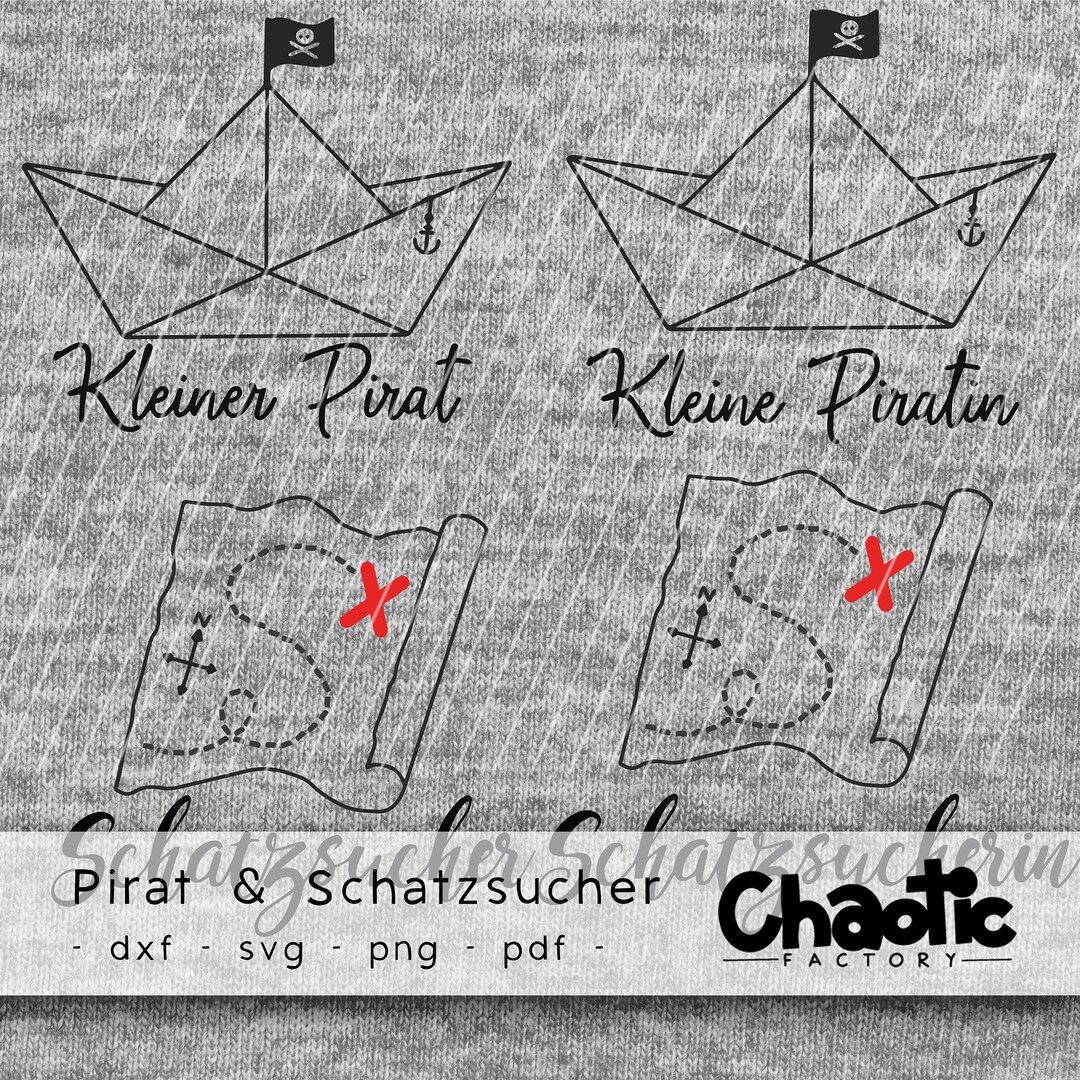 Plotterdatei, Pirat, Schatzsucher, Chaotic Factory, DXF, PNG, SVG, Schatz, Maritim, Schiff - Etsy.de