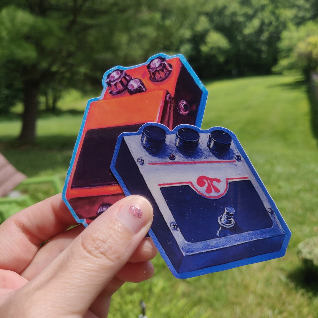 Guitar Pedal Vinyl 3 Stickers Big Muff Boss Distortion Original Artwork ...