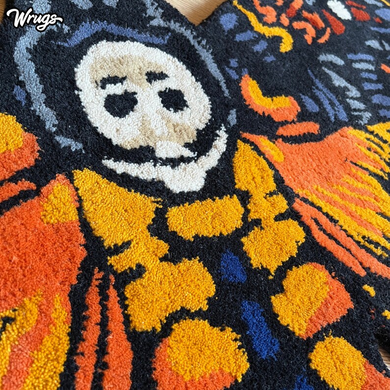 Tufted Moth Rug Custom Butterfly Rug Deaths Head Moth Rug - Etsy