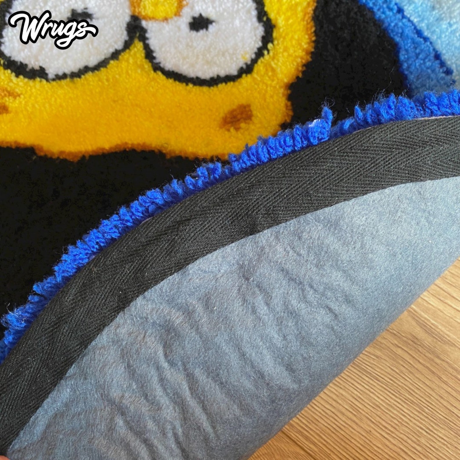 Porthole Rug Handmade Tufted Rug Spongebob Rug Funky Rug - Etsy