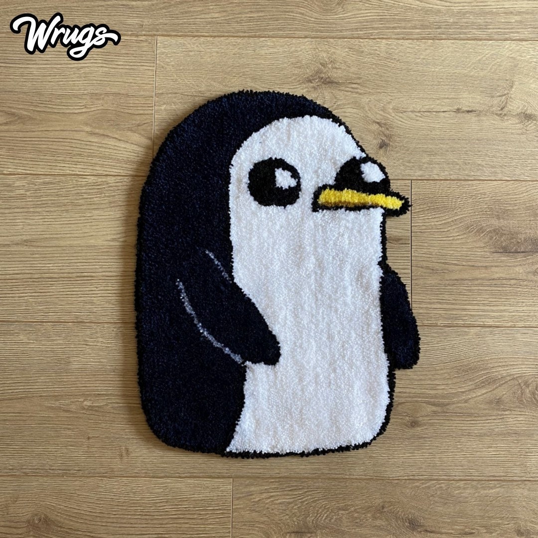 Penguin Hand Tufted Rug | Gunter Custom Rug | Personalised Rug | Quirky ...