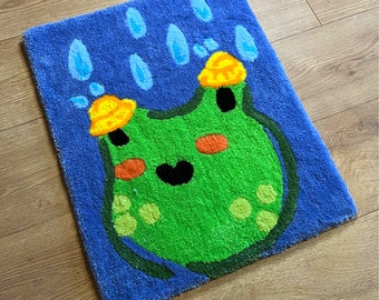 Porthole Rug Handmade Tufted Rug Spongebob Rug Funky Rug - Etsy