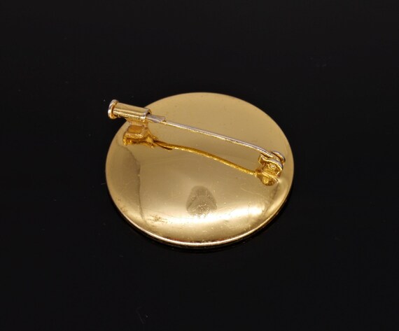 Vintage 1950s-1970s Round Concave Shield Damascene Br… - Gem