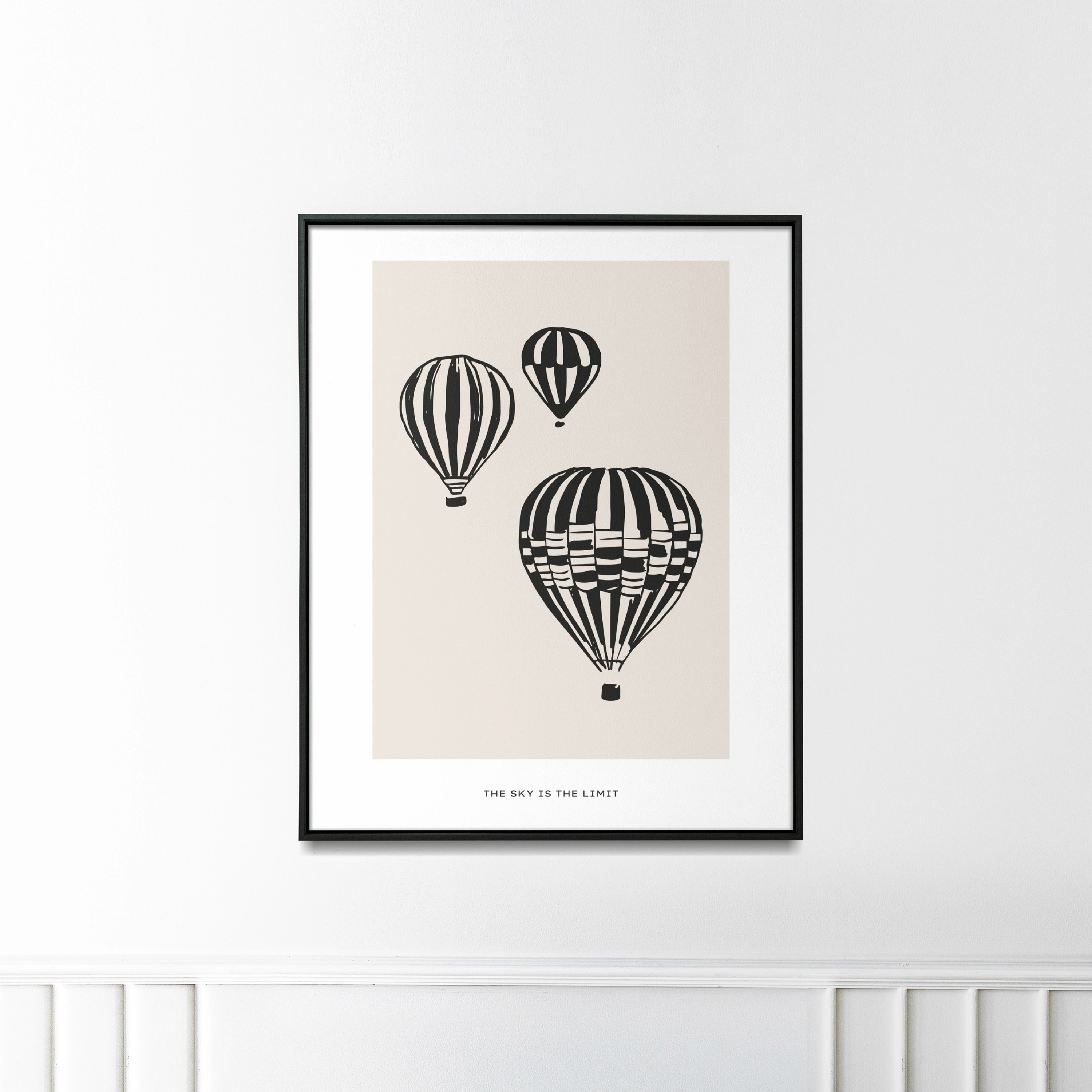 Hot Air Balloon Digital Poster - Etsy