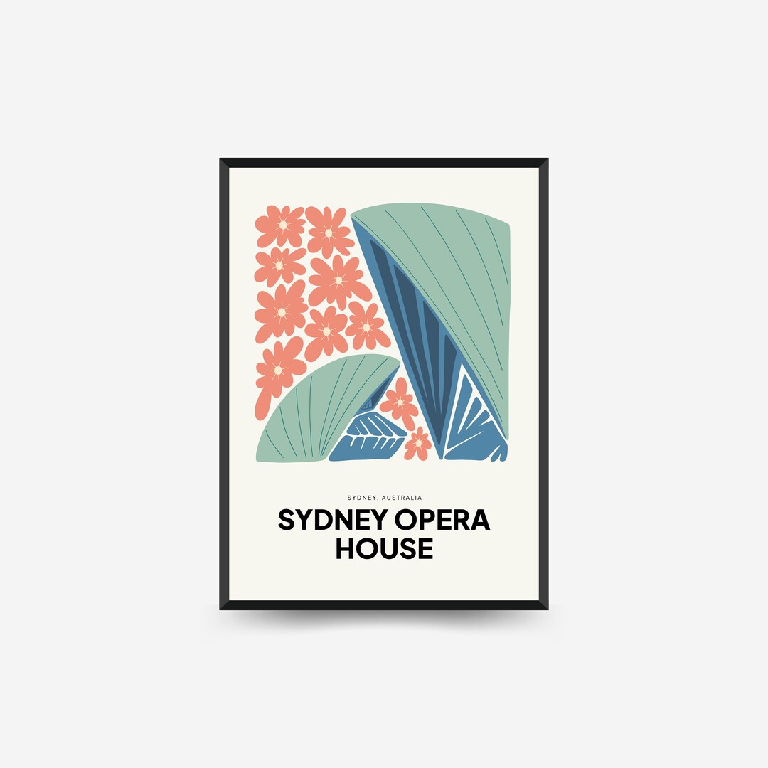 Sydney Opera House Digital Poster - Etsy