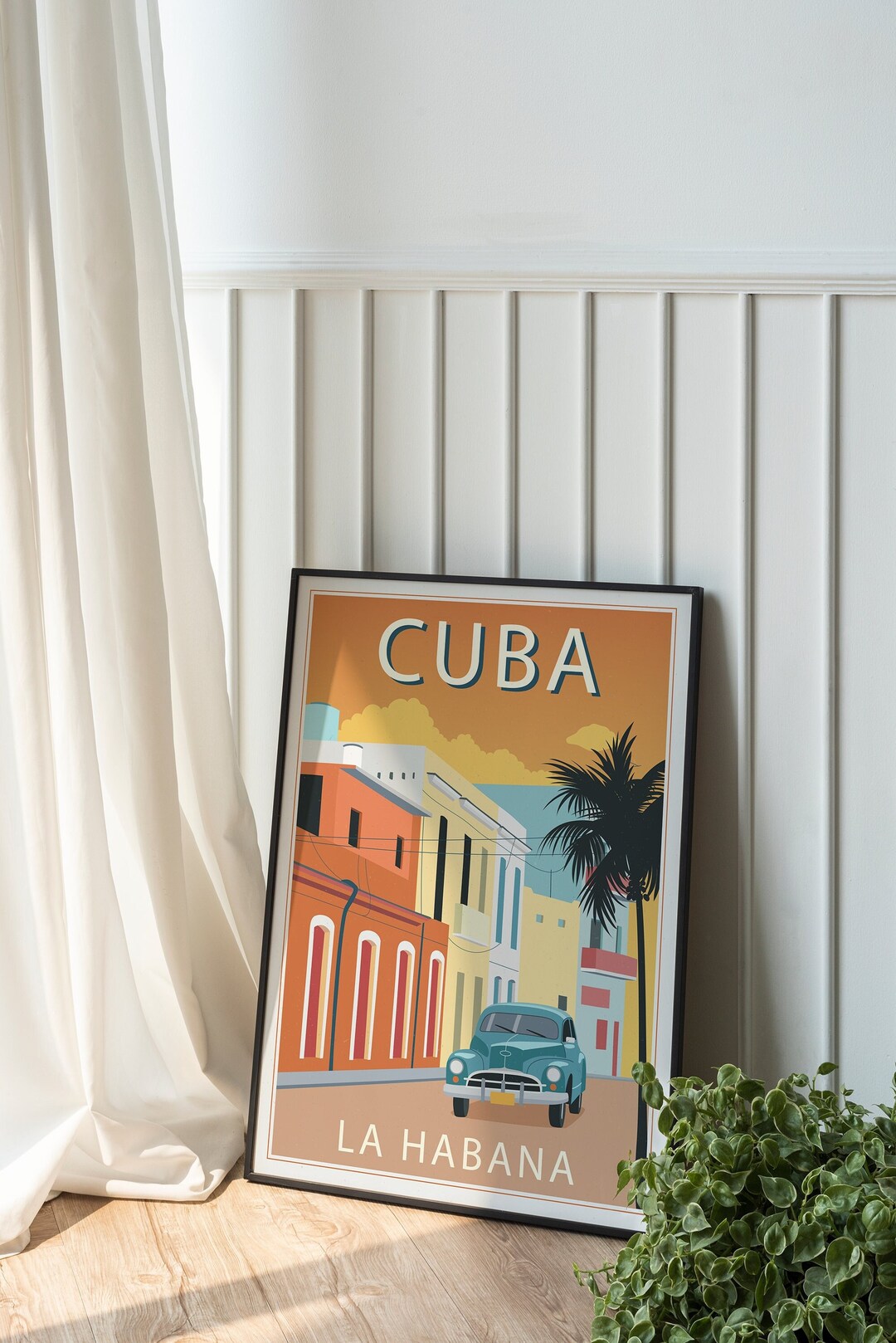 Retro Vintage La Habana Cuba Digital Poster - Etsy