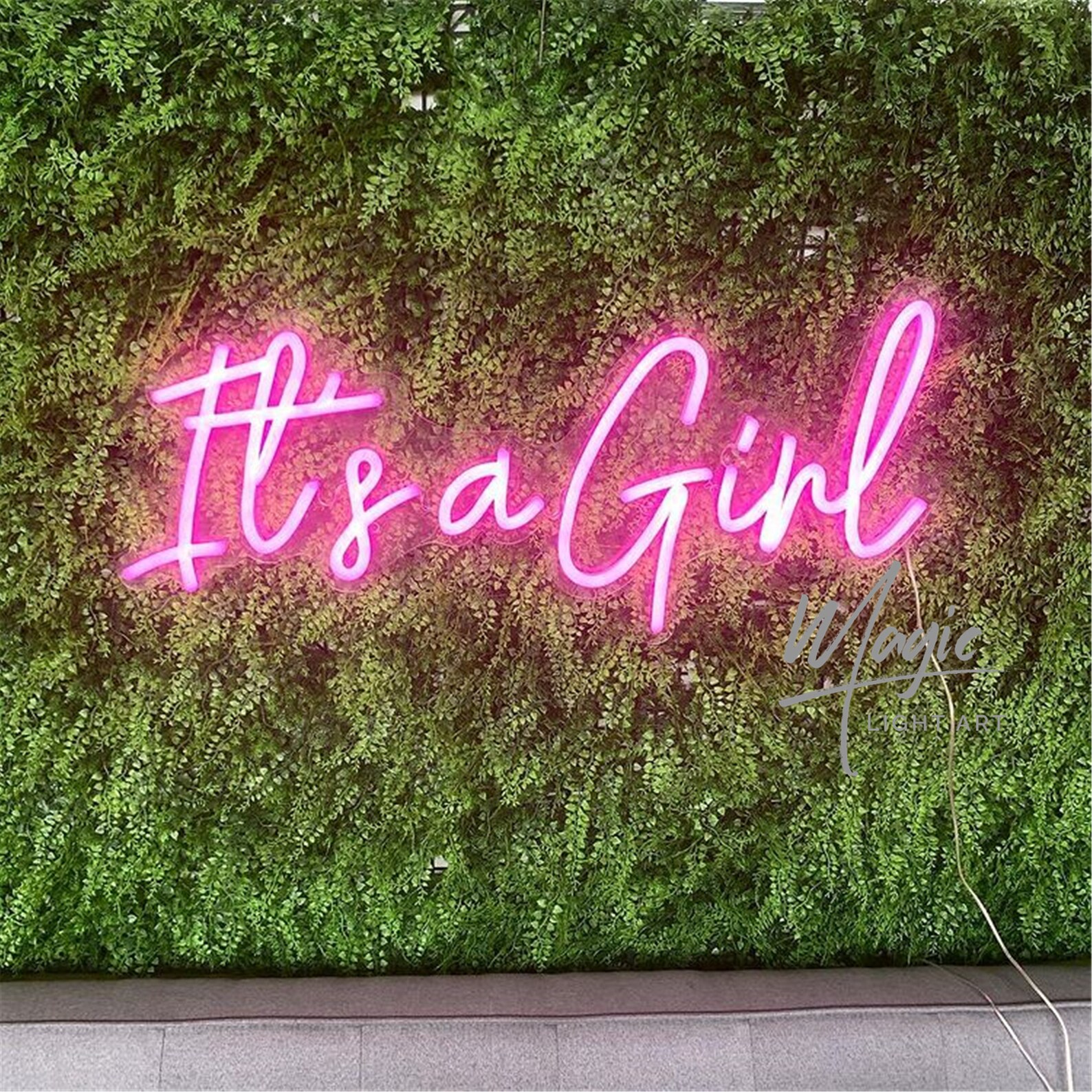 Custom Neon Sign It's A Girl Neon Sign Neon Sign Bedroom | Etsy