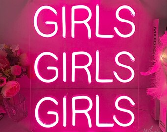 Pink Neon Sign - Etsy