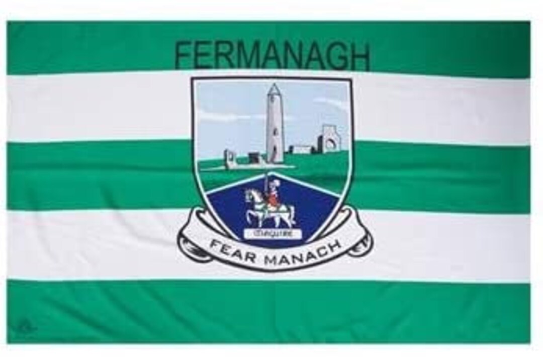Official GAA All Ireland County FERMANAGH Large Crested Flag - Etsy