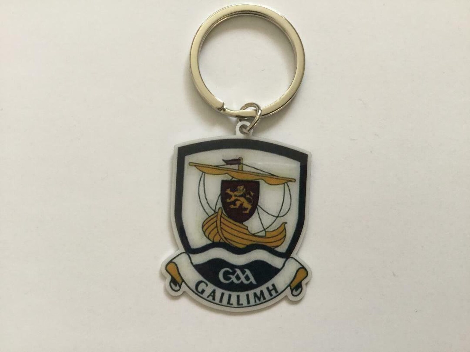 Official All IRELAND GAA County Galway Crest Ultra Thin Metal Keyring ...