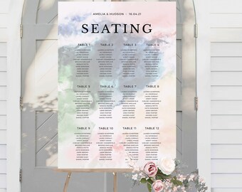 Rainbow Seating Plan - Etsy