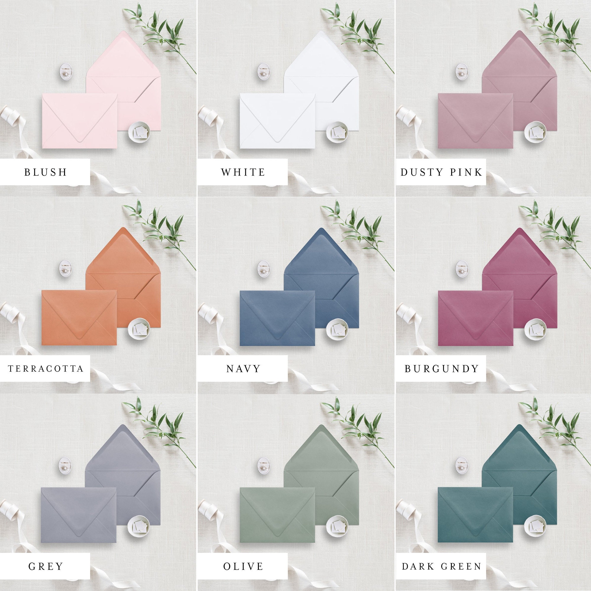 Templett INSTANT DOWNLOAD Letter Address DIY Envelopes Calligraphy ...