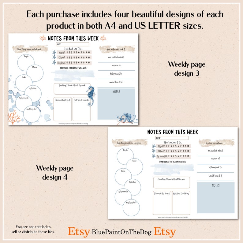 Printable Mindfulness Journal Daily Reflection Kids Adults - Etsy