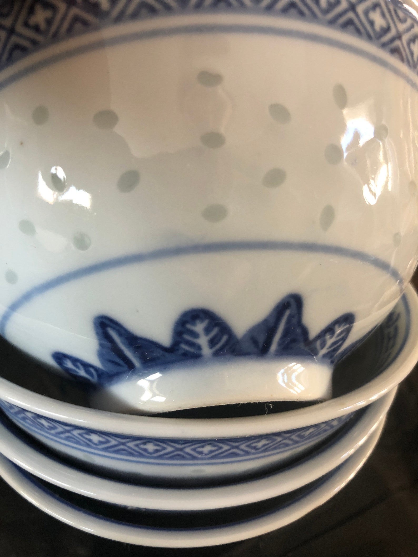 Chinese Vintage Rice Bowls With Flowers Design Set of 4 Rice - Etsy