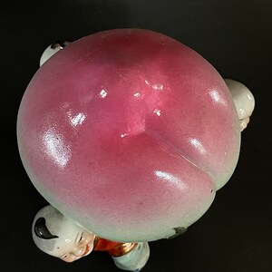 Chinese Vintage Porcelain Figurine, Kids With Peach Statue, Famillie ...