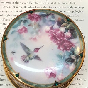 Vintage Lena Liu Ceramic Music Box, Flower Bird Decor - Etsy