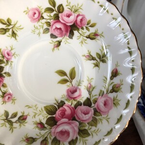 Royal Albert "june" Bone China Teacup and Saucer, Roses, Flower of the ...