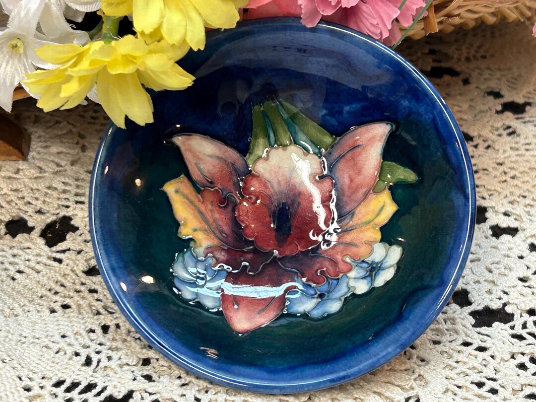 Antique Moorcroft Tray, Hand Painted Ceramic Dish, English Vintage ...