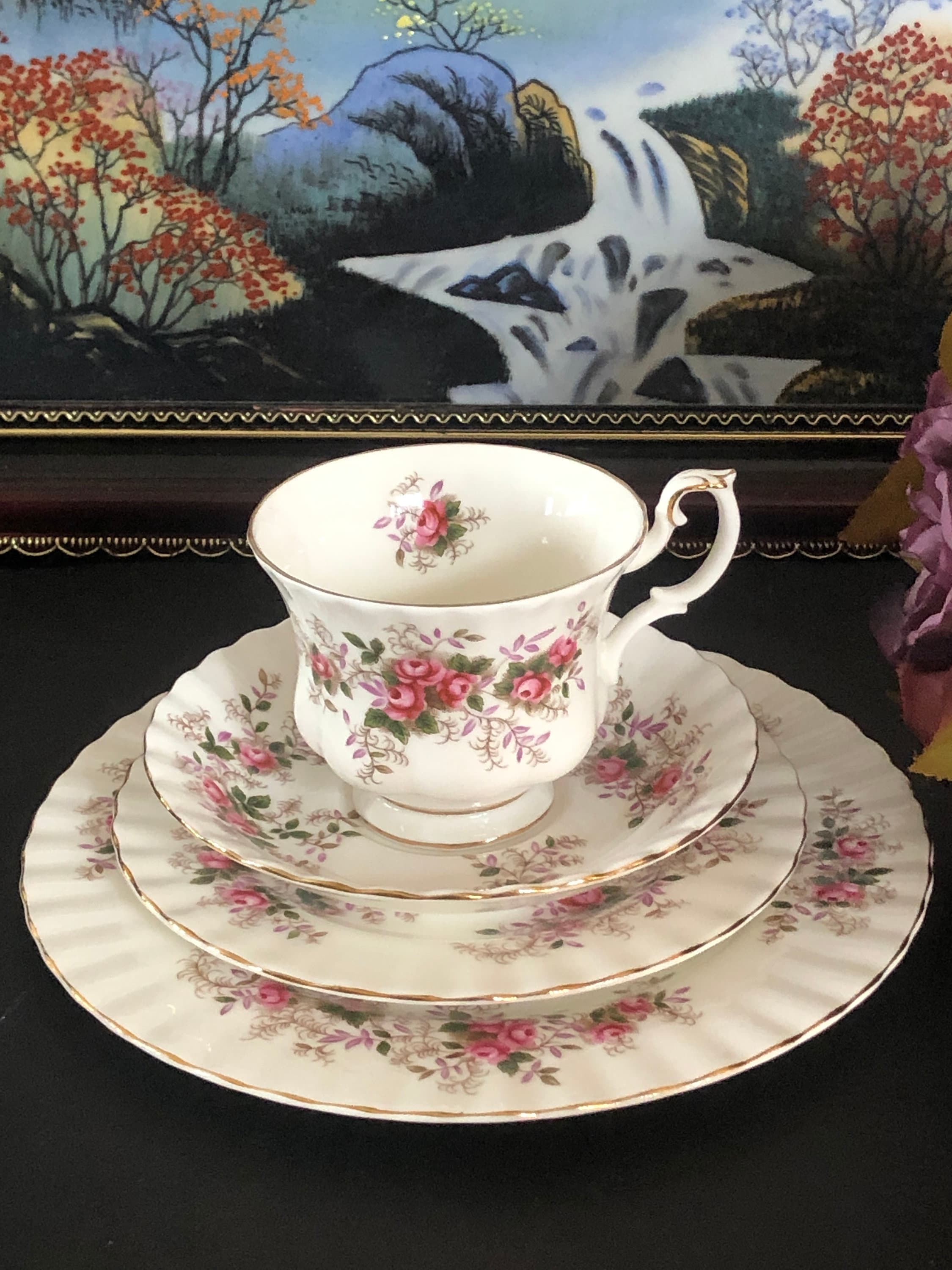 Vintage Royal Albert Tea Set Dinner Set Lavender Rose Bone - Etsy