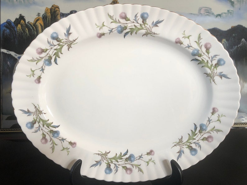 Vintage Royal Albert Brigadoon Tea Set, Bone China, Blue Floral, Gold ...