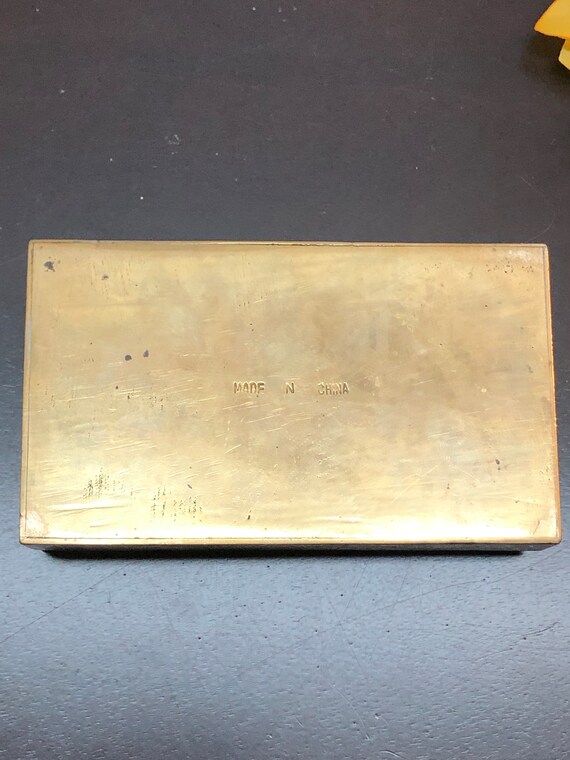 Antique Chinese Brass Box, Late Qing Dynasty, Hand Ma… - Gem
