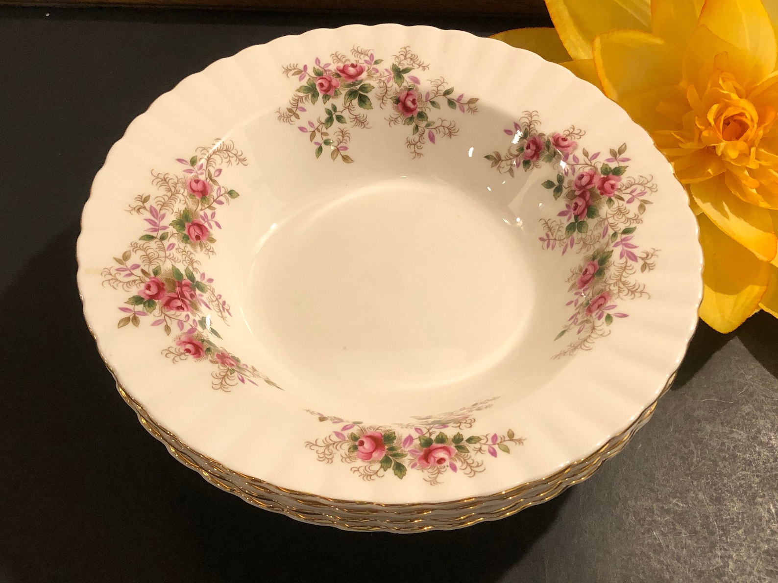 Vintage Royal Albert Tea Set Dinner Set, Lavender Rose, Bone China ...