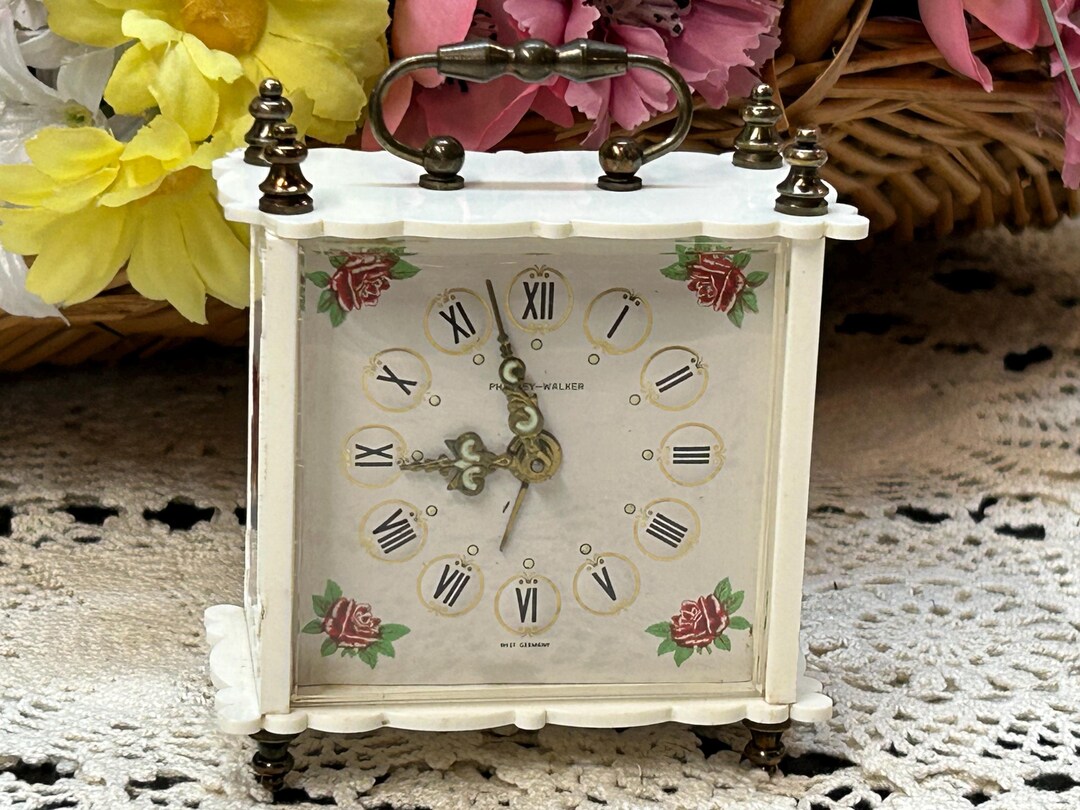 Vintage West German Alarm Clock, Phineey Walker, German Wind up Clock ...