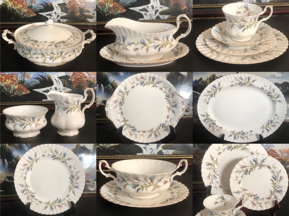 Vintage Royal Albert Tea Set Dinner Set Brigadoon Bone China - Etsy