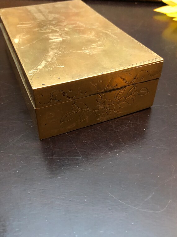Antique Chinese Brass Box, Late Qing Dynasty, Hand Ma… - Gem