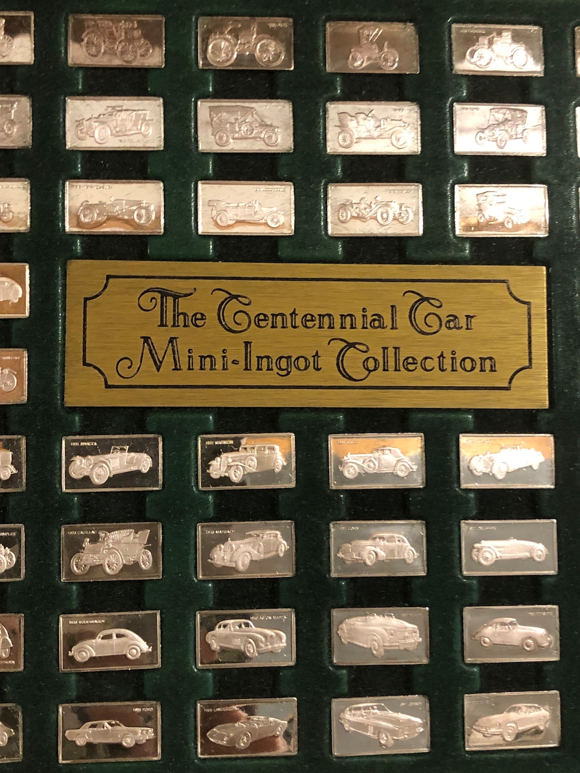 Franklin Mint Centennial Car Mini Ingot Collection 100 925 - Etsy