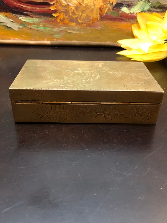Antique Chinese Brass Box, Late Qing Dynasty, Hand Ma… - Gem