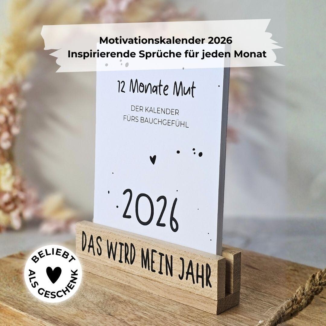 Kalender 2026 Motivation – Motivationskalender Sprüche Tischkalender ...
