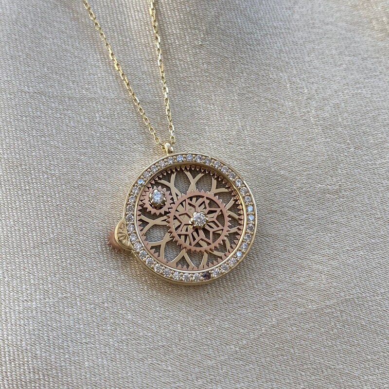 Clockwork Necklace - Etsy