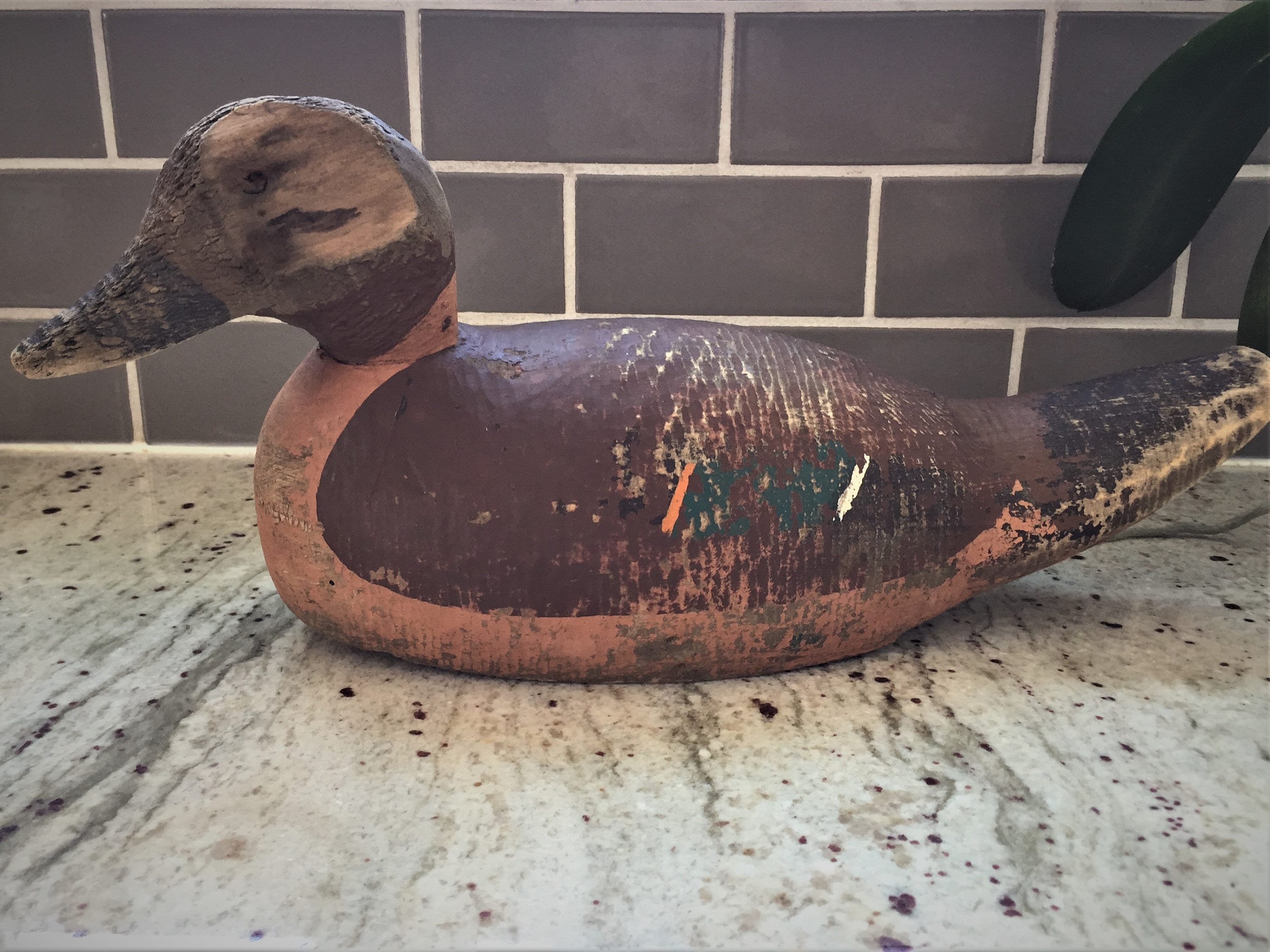 Antique Hand Carved Wooden Working Duck Decoy/man Cave, Den, Cabin or ...