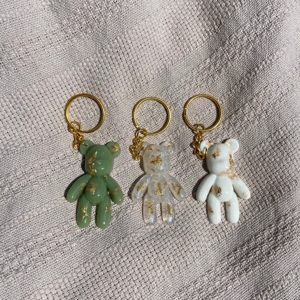 Resin Keychain Bear - Etsy