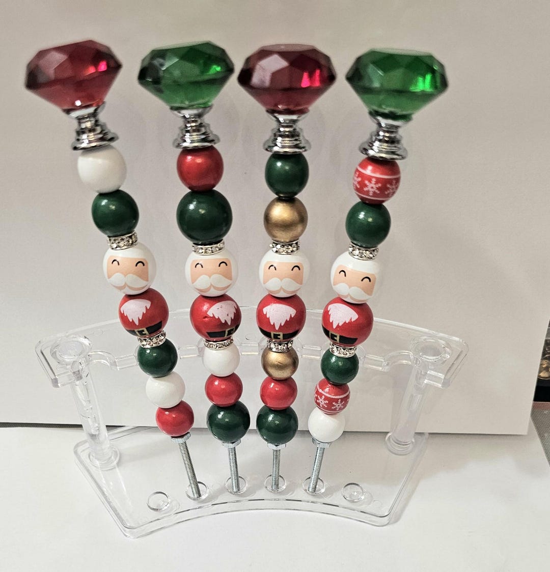 Christmas Santa Stakes/picks - Merry Christmas - 7" . - Etsy