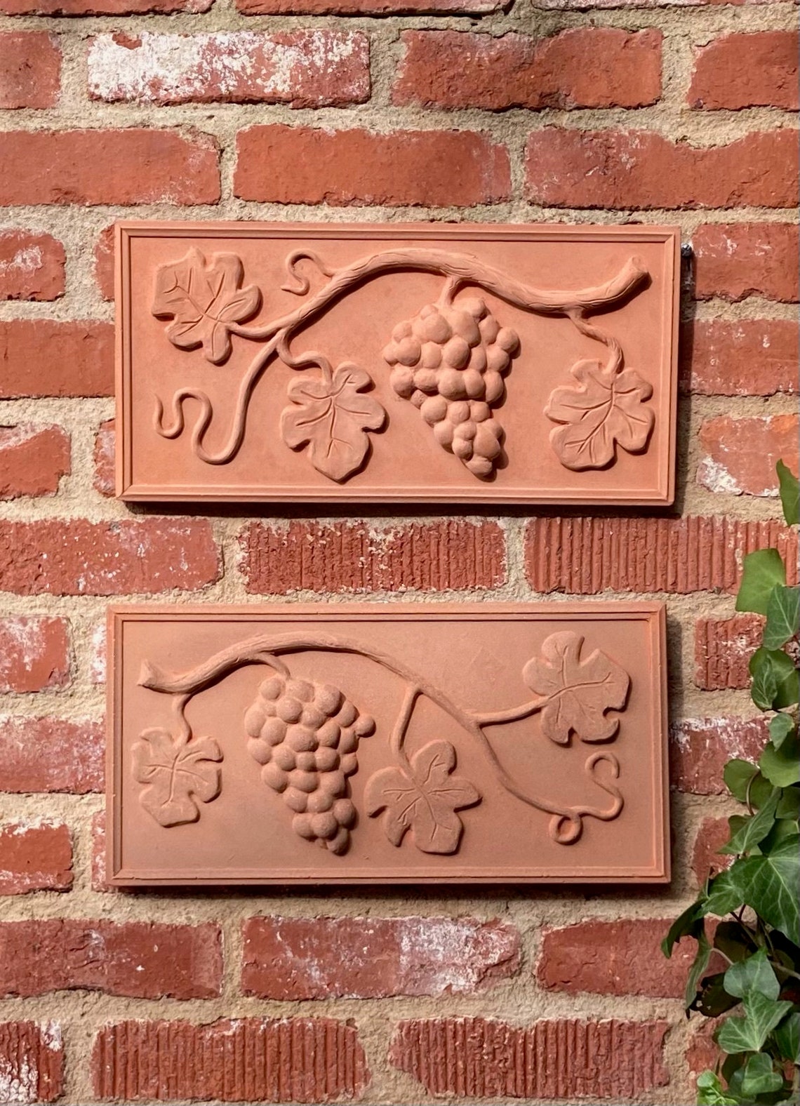 Grape Vine Tiles, Wall Sculptures for Patios, Gate Ways, Courtyards and ...