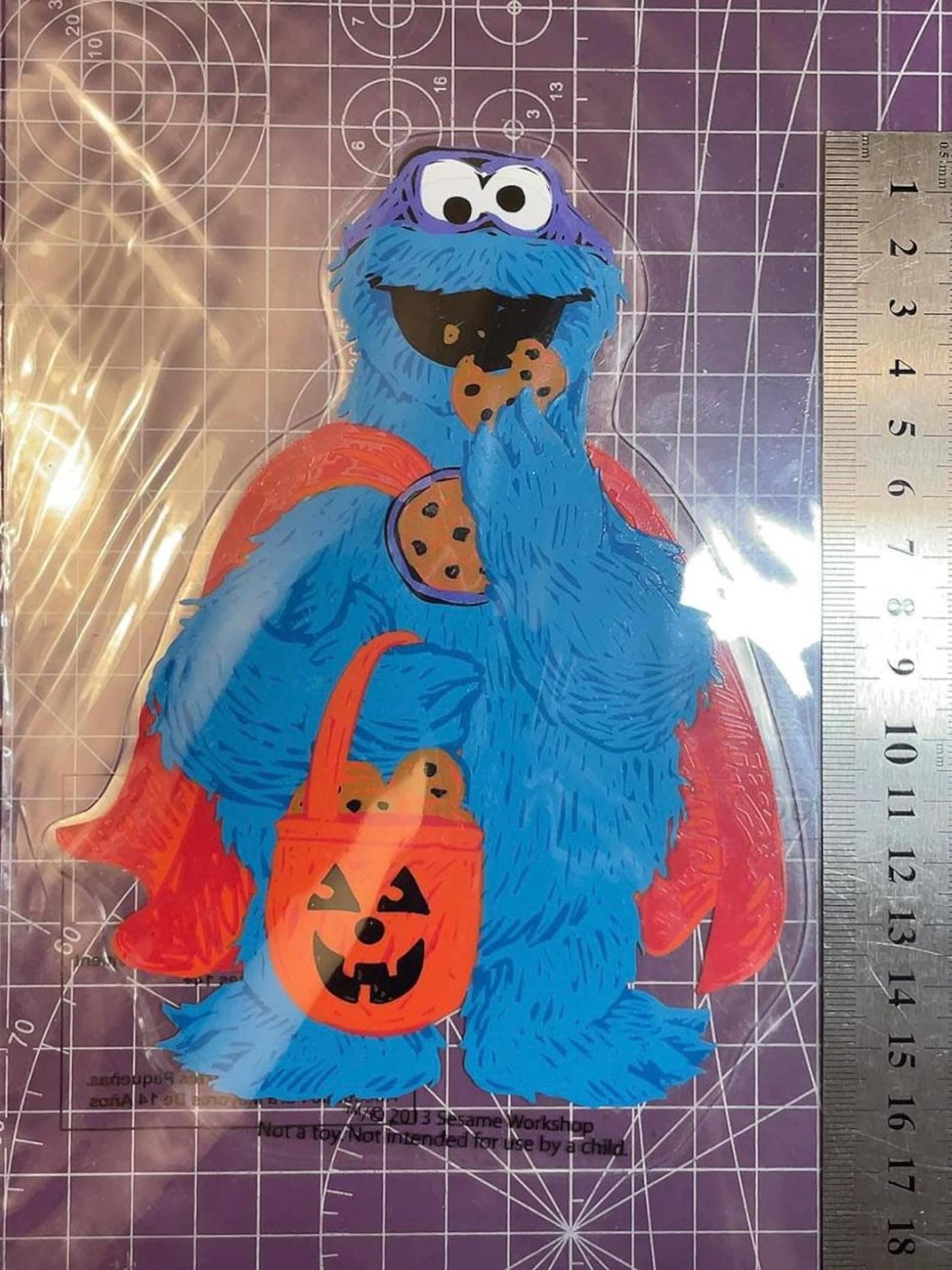Sesame Street Halloween Window Cling, Elmo Halloween Gel Window Decals ...