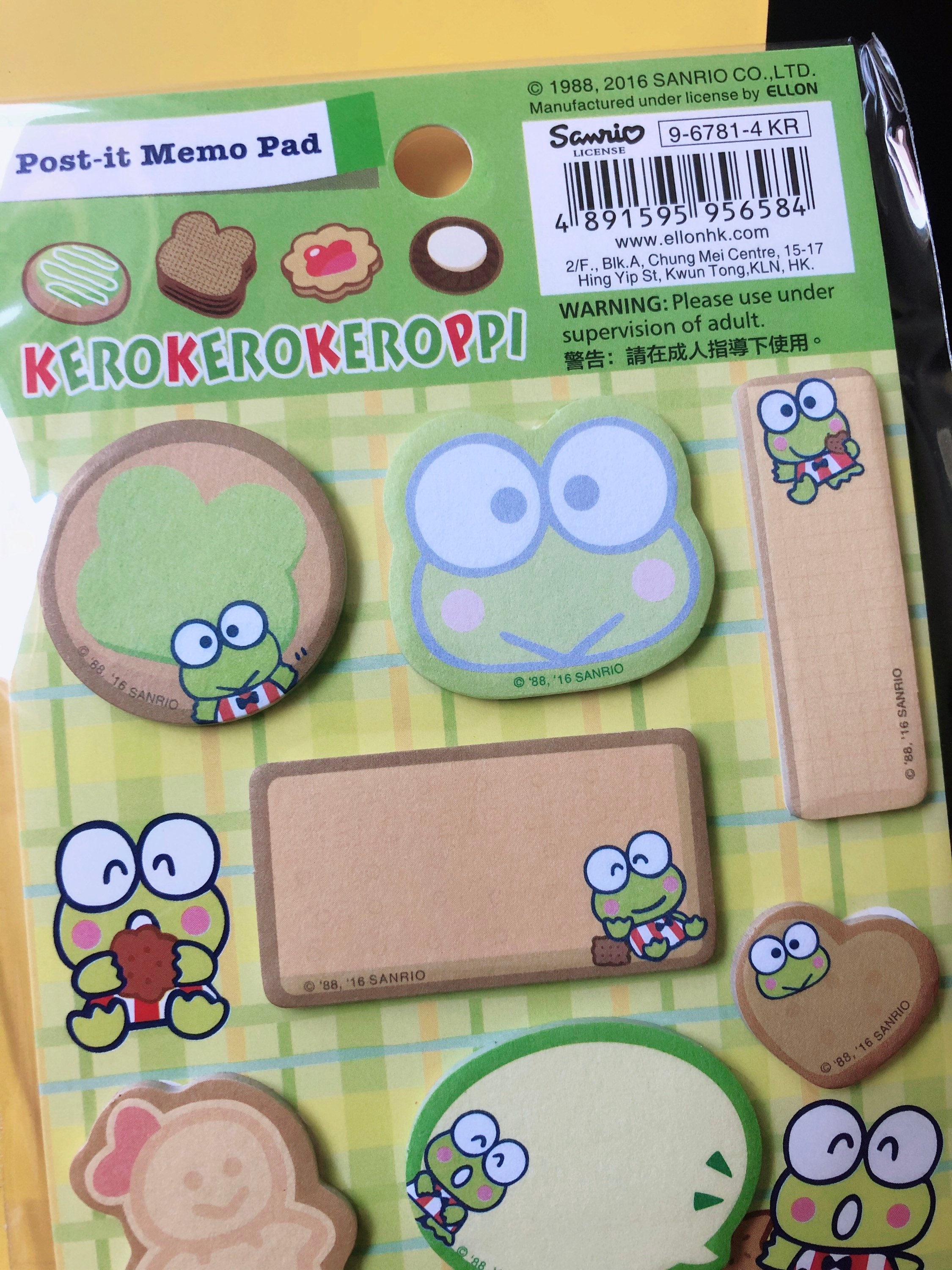 Sanrio Sticky Notes Keroppi & Pompompurin Labels Page | Etsy