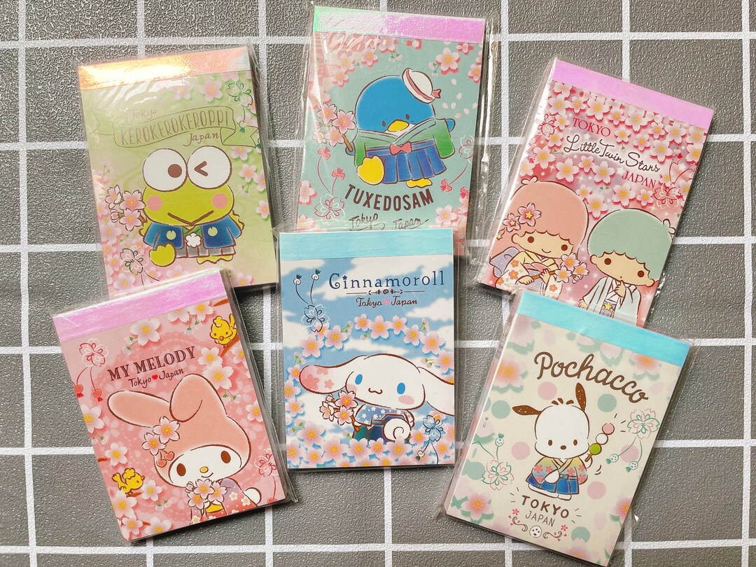 Tokyo Japan Memo Pad, Sanrio Sakura Memo Sample, Sanrio Notepad, Melody ...