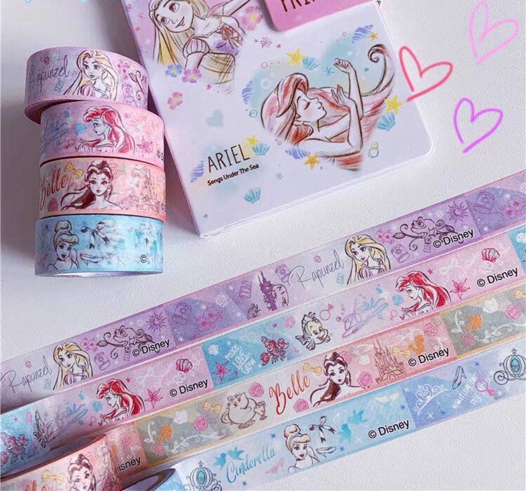 Disney Princess Washi Tape Sample, Masking Tape, Birthday Party Favours ...