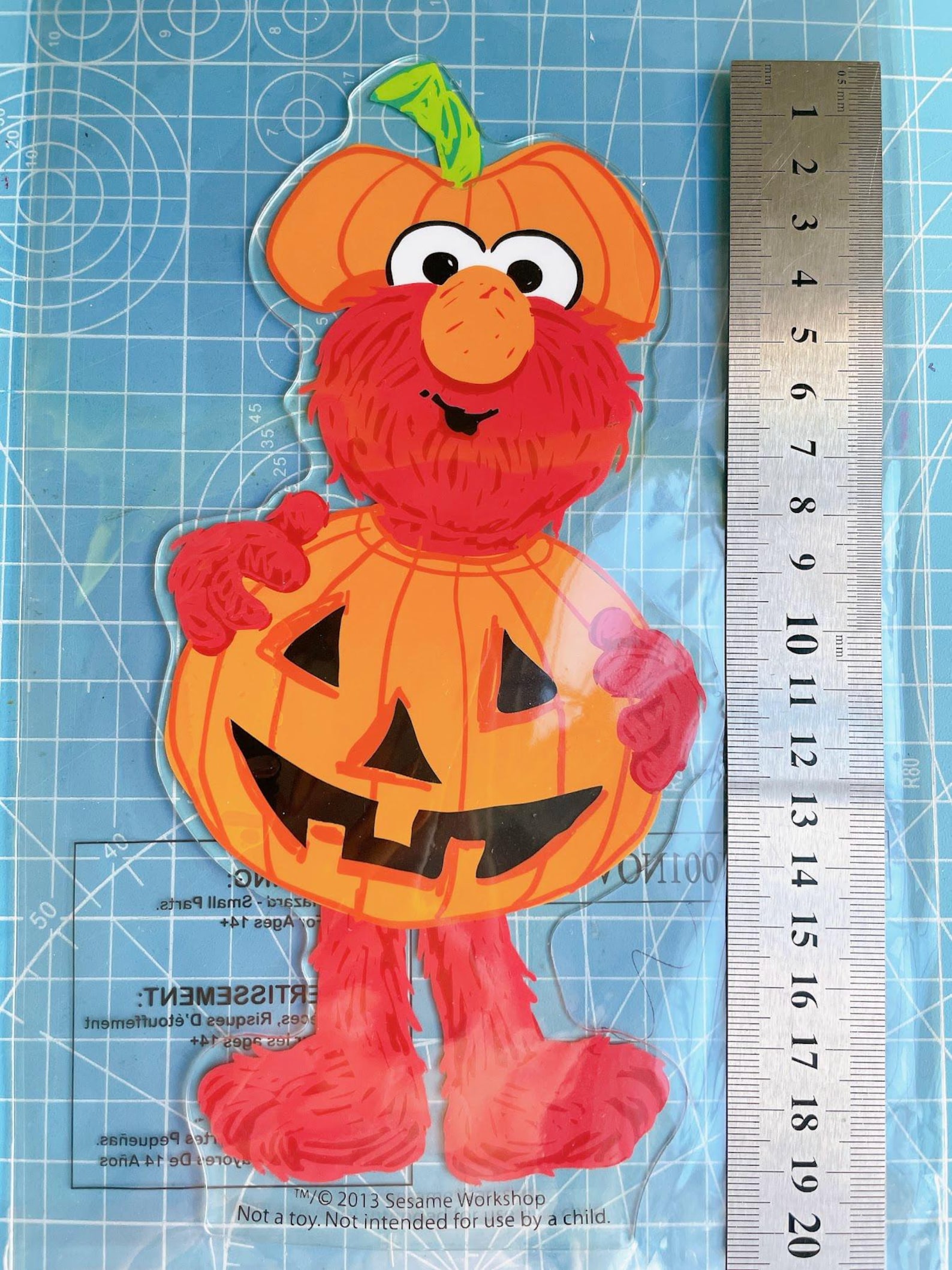 Sesame Street Halloween Window Cling, Elmo Halloween Gel Window Decals ...
