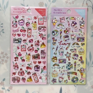 Q-lia Melty Couleur Sticker, 3d Holographic Sticker, Epoxy Sticker ...