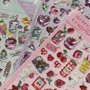 Q-lia Melty Couleur Sticker, 3d Holographic Sticker, Epoxy Sticker ...