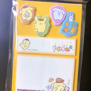 Sanrio Sticky Notes Keroppi & Pompompurin Labels, Page Markers ...