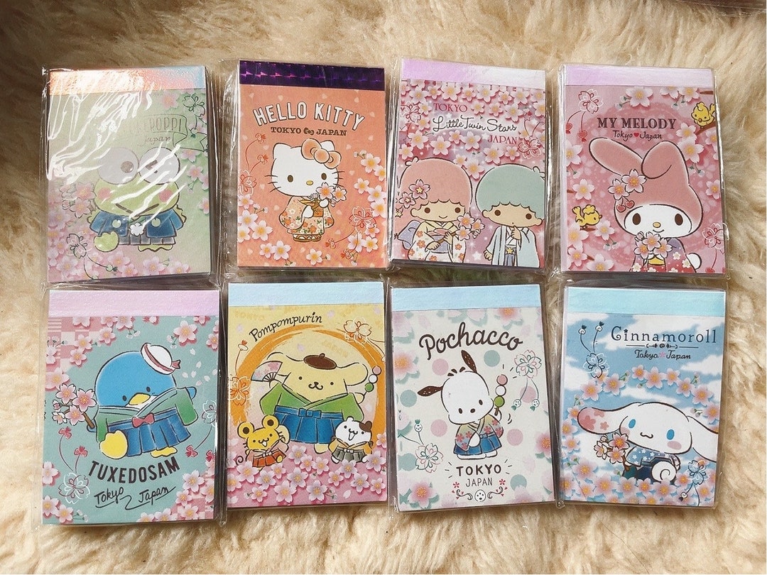 Tokyo Japan Memo Pad, Sanrio Sakura Memo Sample, Sanrio Notepad, Melody ...